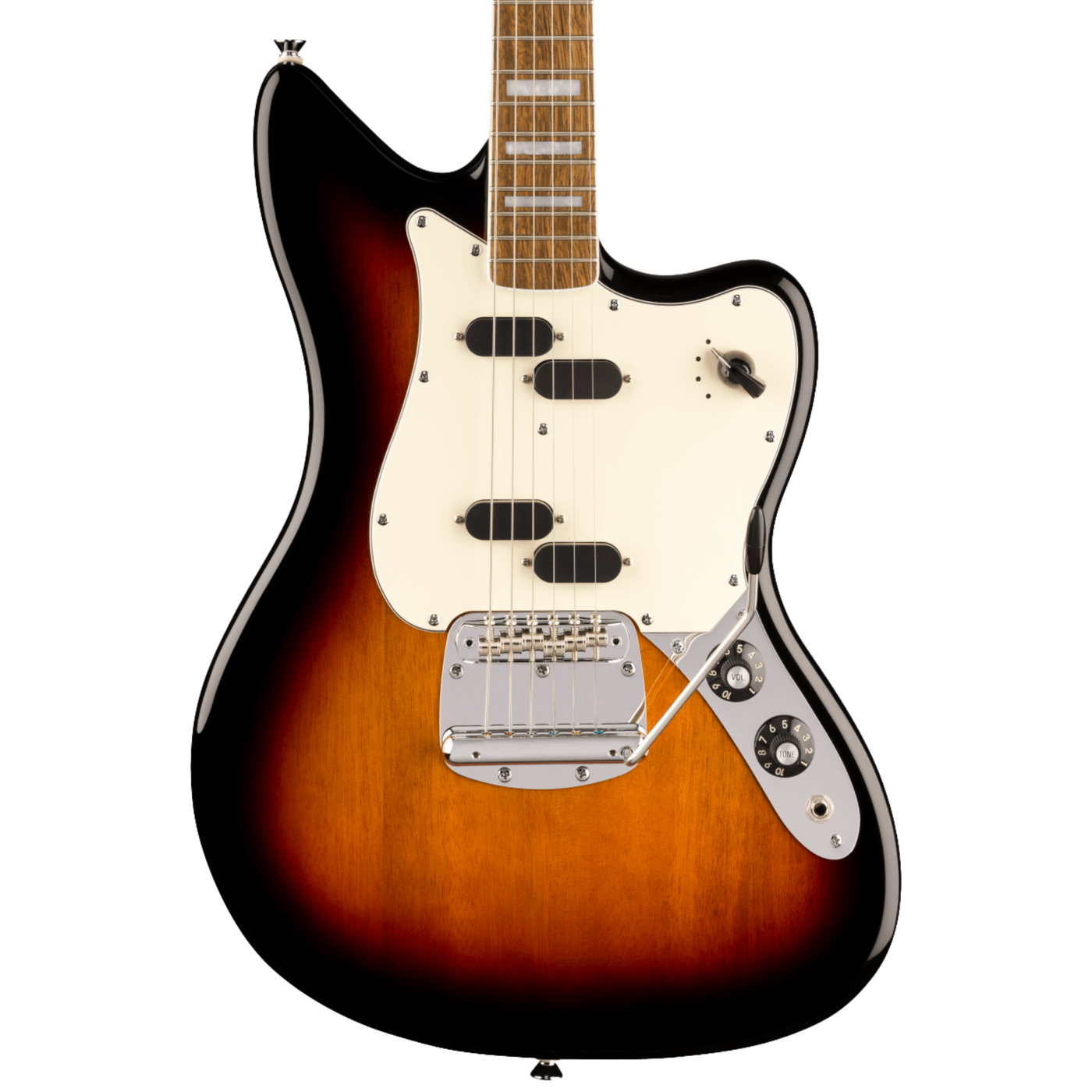Squier Paranormal Electric VI Electric Guitar, 3-Color Sunburst