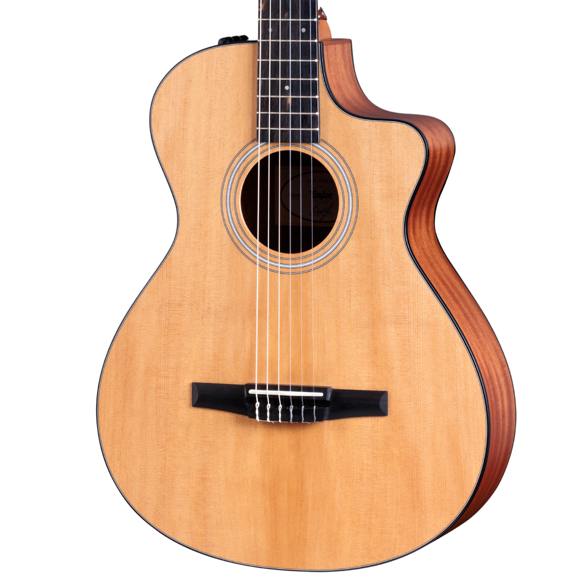 Taylor 112ce-N Nylon-String Grand Concert Acoustic-Electric Guitar, To