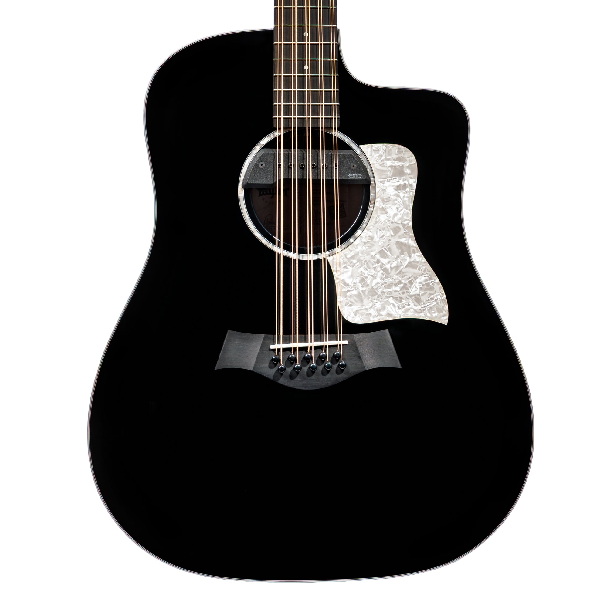 Taylor Somos 250ce Plus BLK Bajo Quinto 10-String Acoustic Guitar