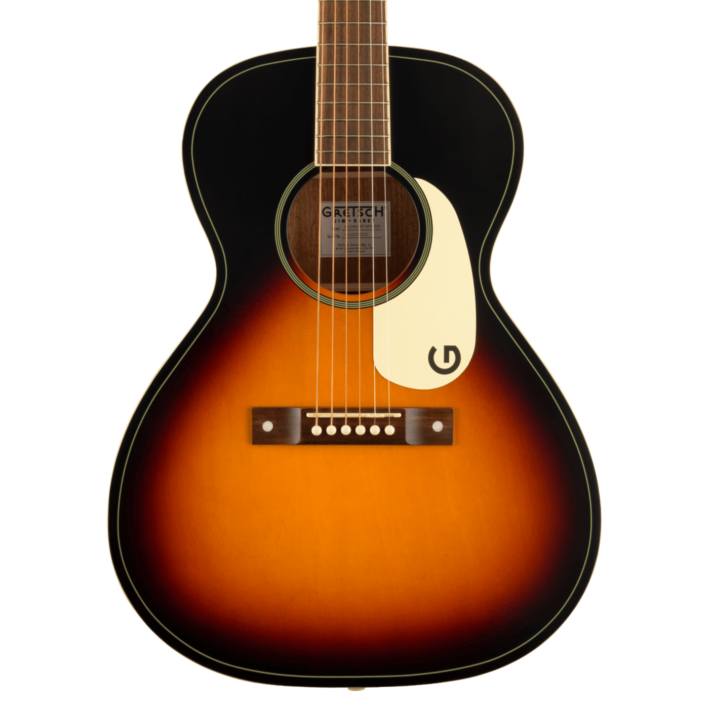 Gretsch Jim Dandy Concert Acoustic Guitar, Walnut Fingerboard, Rex Bur