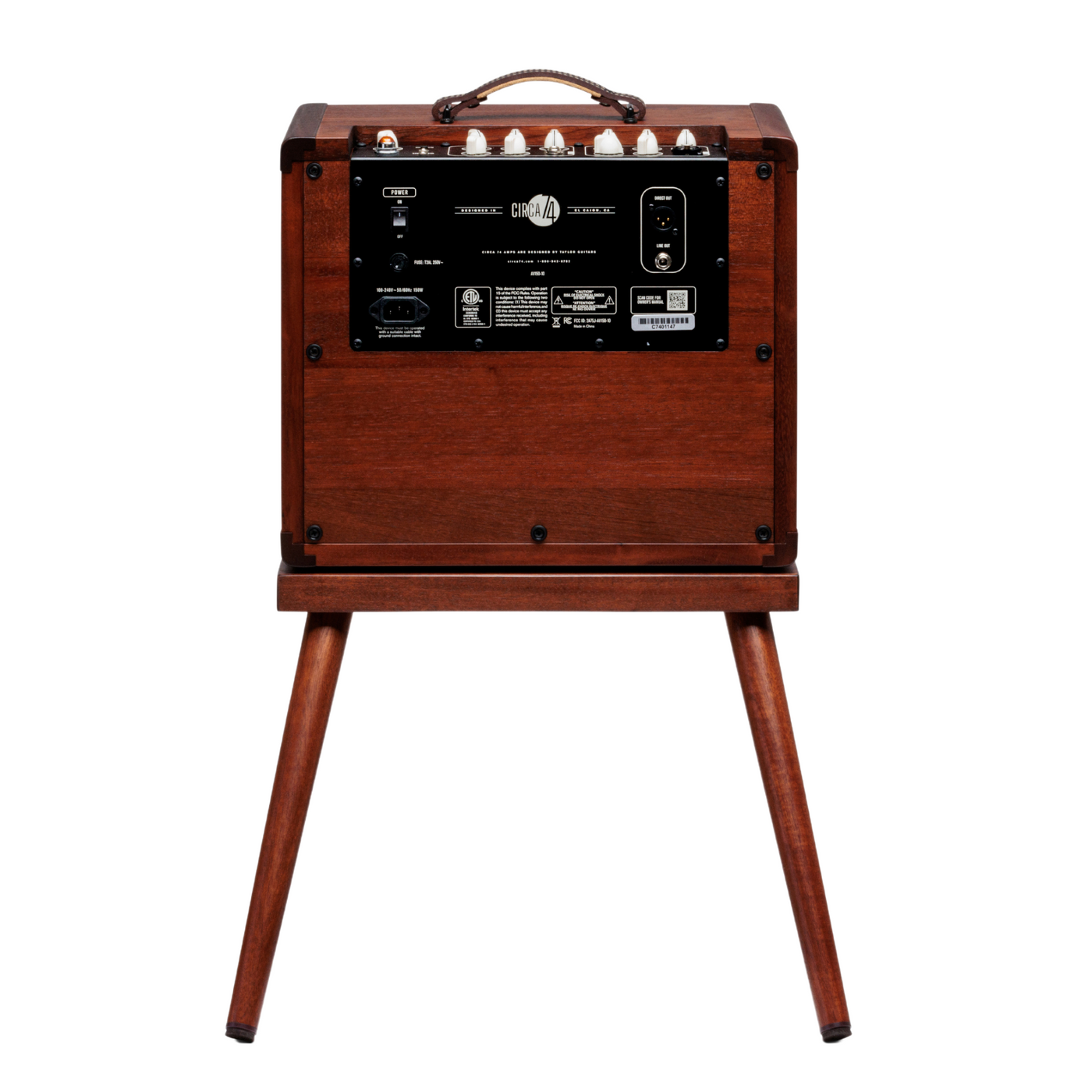 Taylor Circa 74 Acoustic Guitar/Vocal Combo Amplifier, Mahogany