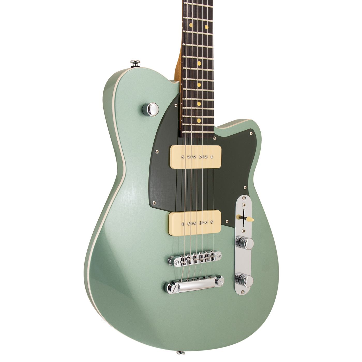 Reverend Charger 290 Electric Guitar, Rosewood Fingerboard, Metallic A