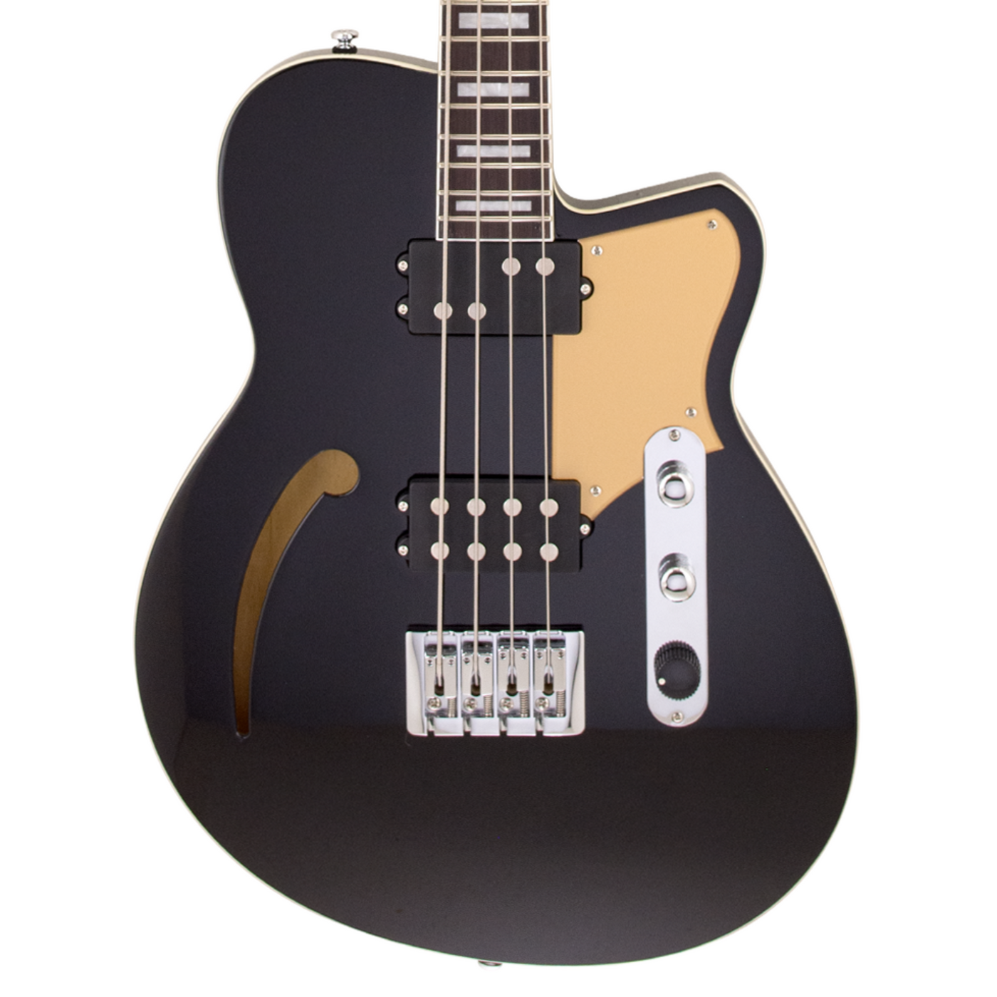 Reverend Dub King Bass Guitar, Rosewood Fingerboard, Midnight Black