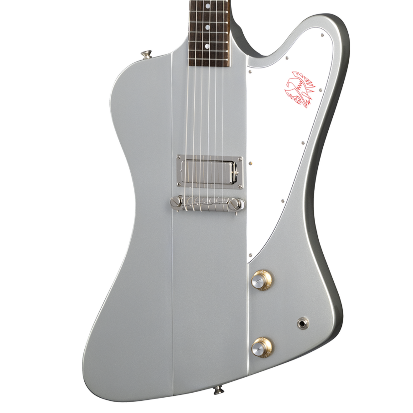 Epiphone '63 Firebird I Electric Guitar, Silver Mist w/Hard Case