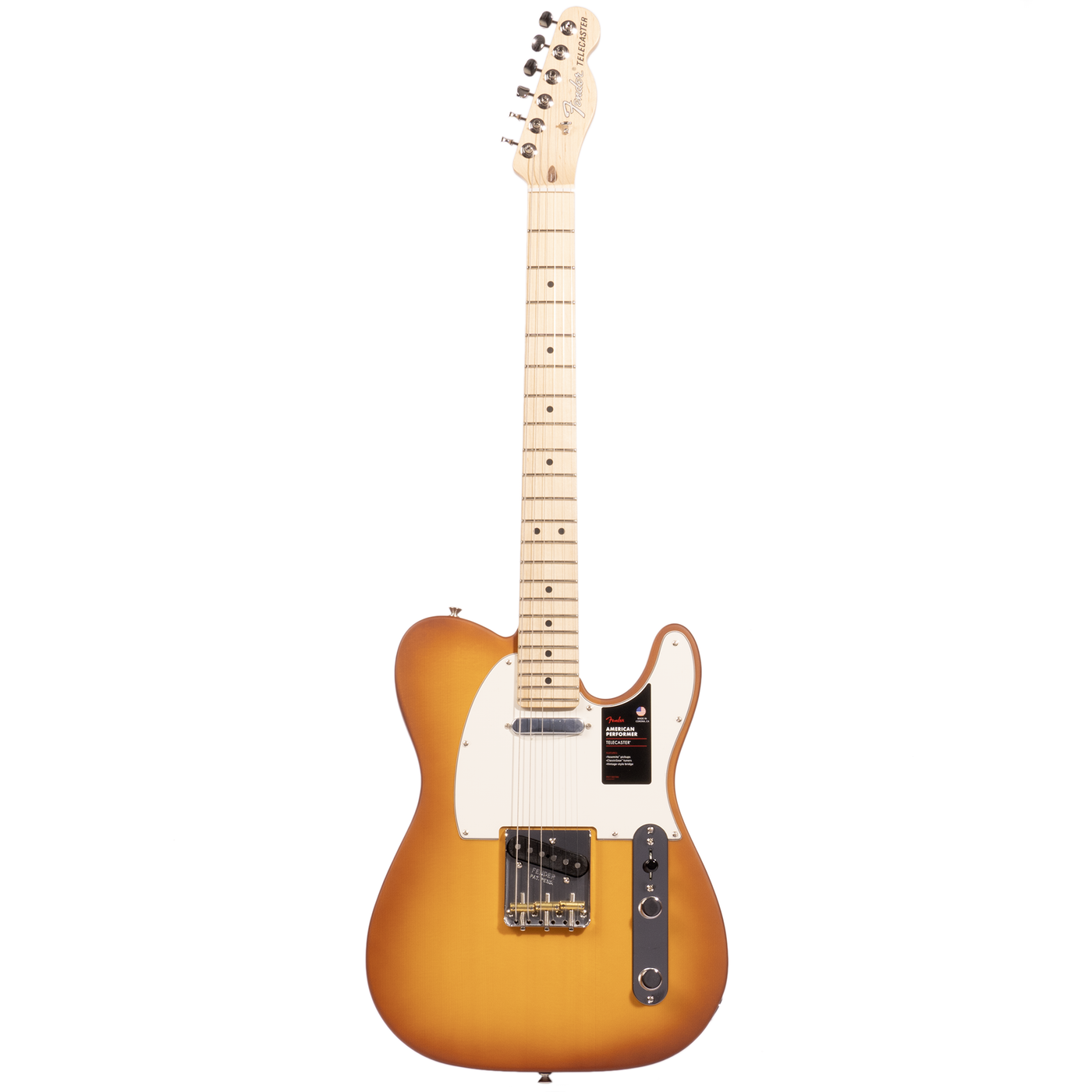Fender American Performer Telecaster Electric Guitar, Spruce, Honey Bu