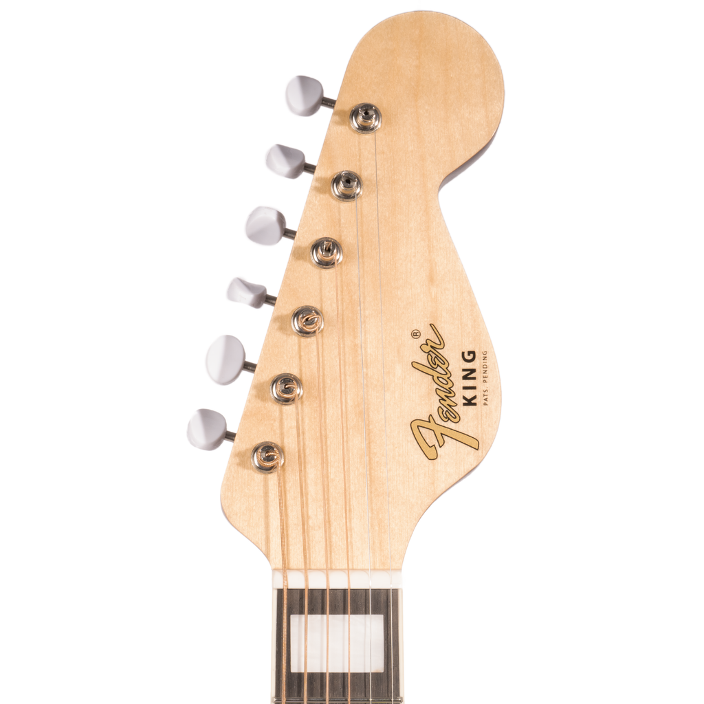 Fender King Vintage Acoustic-Electric Guitar, Aged Natural w/ Case