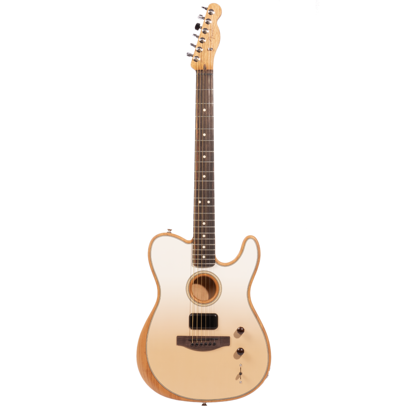 Fender Finneas Acoustasonic Telecaster Acoustic-Electric Guitar, Cappu
