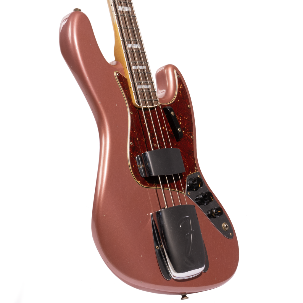 Fender Custom Shop '66 Jazz Bass Journeyman, Aged Burgundy Mist w/ Mat