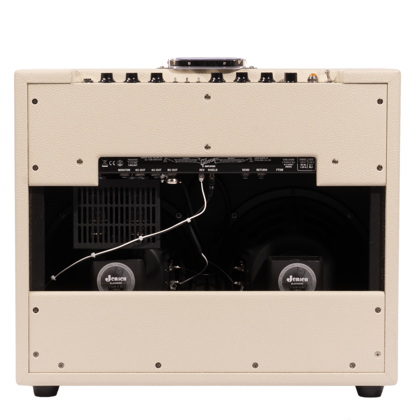 Gibson Dual Falcon 2x10 Guitar Combo Tube Amplifier, Cream Bronco Viny