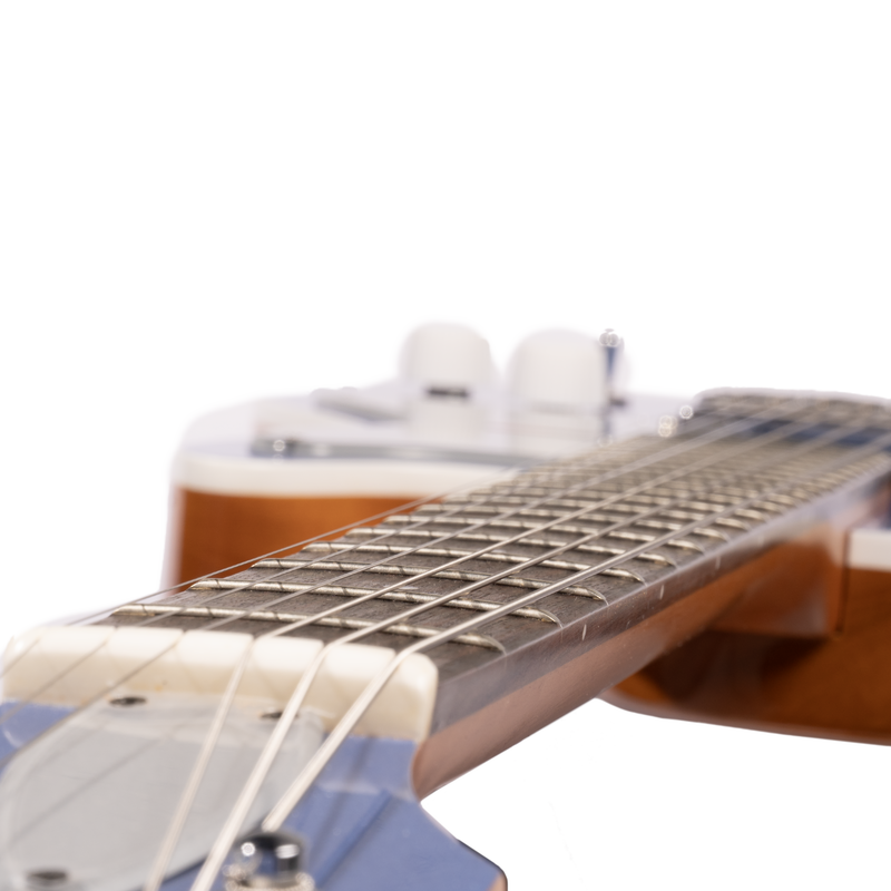 Harmony Standard Jupiter Thinline Electric Guitar with Case, Sky Blue