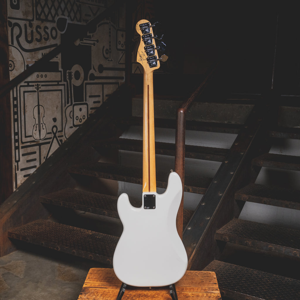 2015 Fender Steve Harris Signature Precision Bass Guitar, Olympic Whit