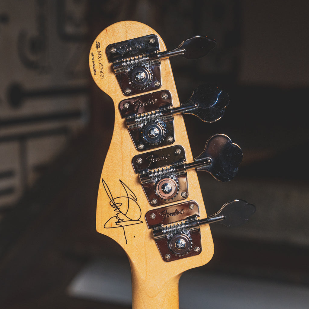2015 Fender Steve Harris Signature Precision Bass Guitar, Olympic Whit