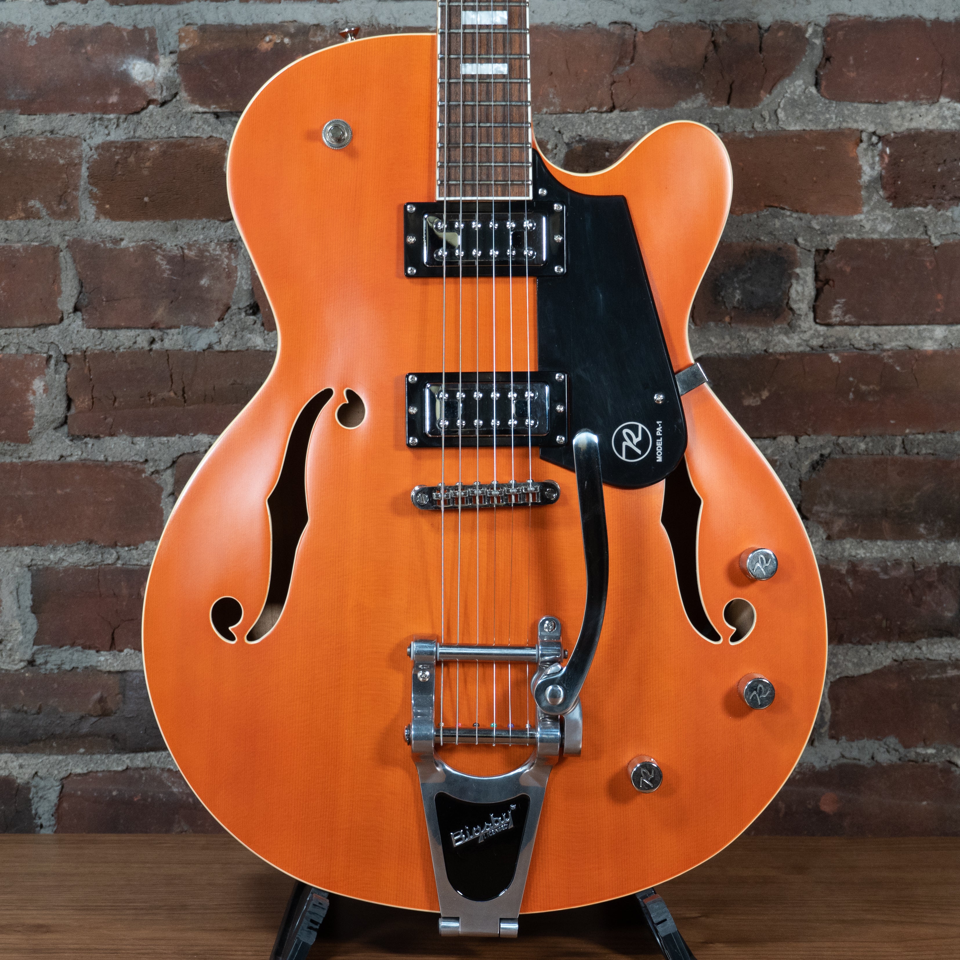 2016 Reverend PA-1 Pete Anderson RT Electric Guitar Satin Rock Orange