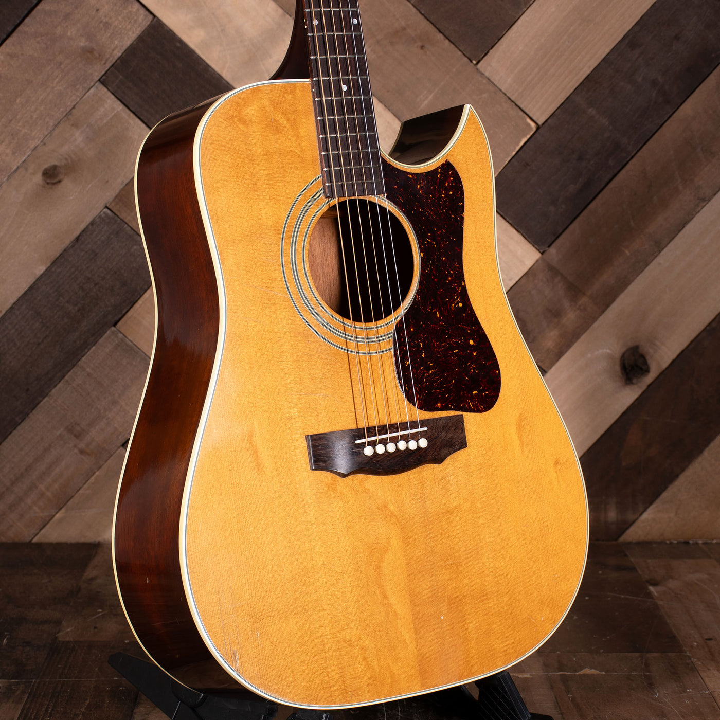 1979 Guild D-40C Acoustic Guitar, Natural with HSC - Used