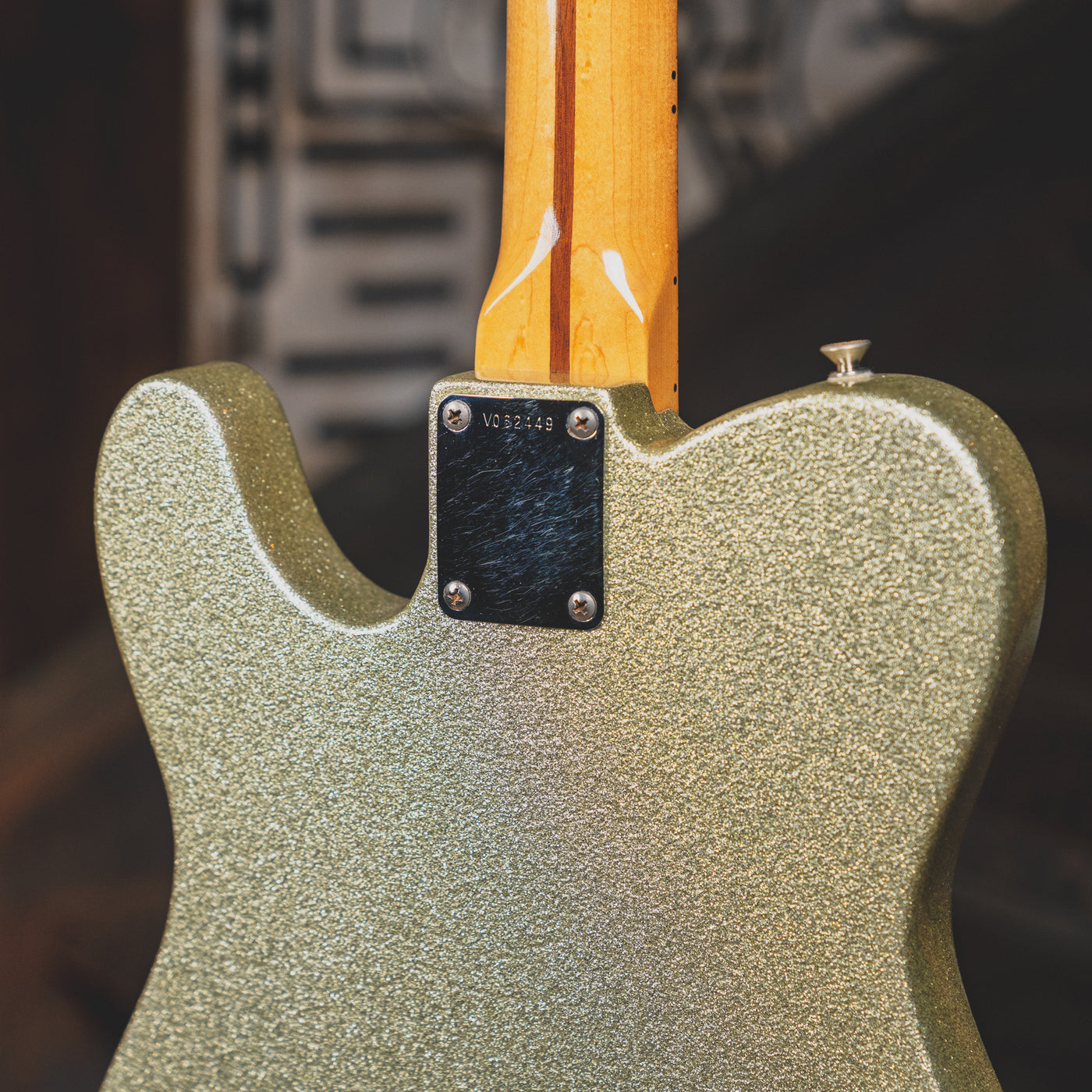 1994 Fender Custom Shop Telecaster Electric Guitar, Silver Sparkle w/O