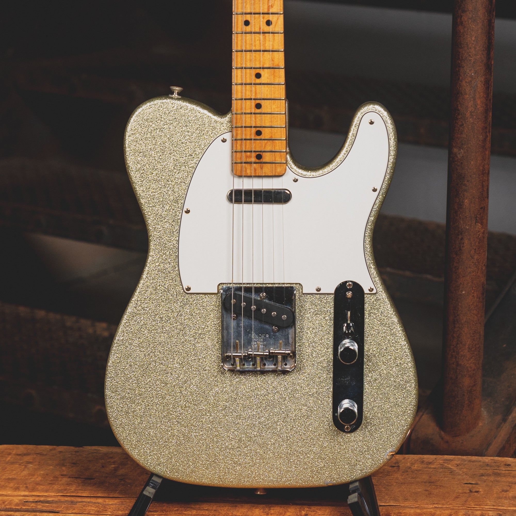1994 Fender Custom Shop Telecaster Electric Guitar, Silver Sparkle w/O