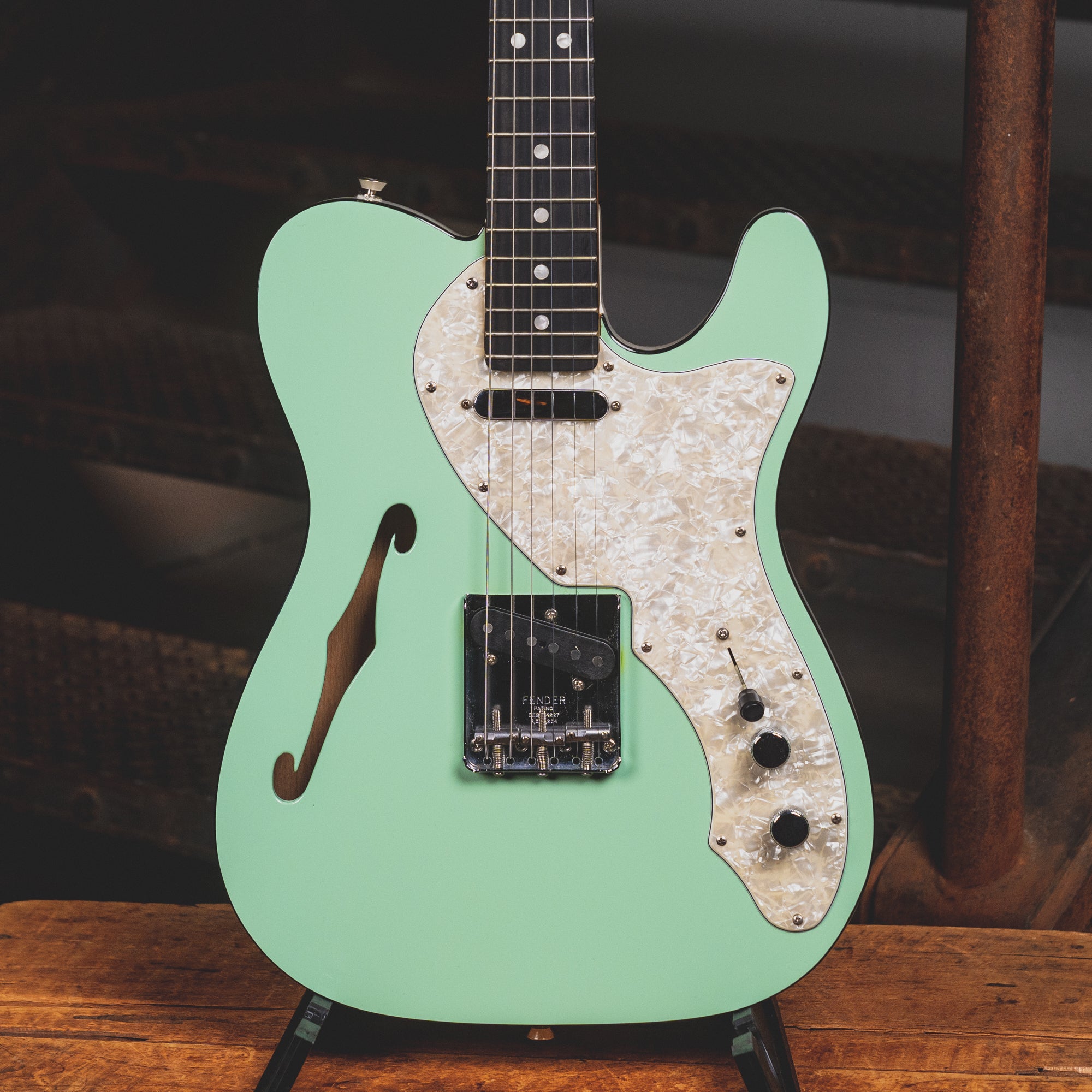 2019 Fender Limited Two Tone Telecaster Electric Guitar, Surf Green w/