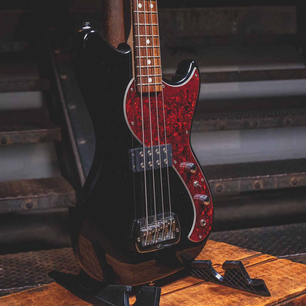2022 G&L Tribute Series Fallout Electric Bass Guitar Jet Black W/ OGB