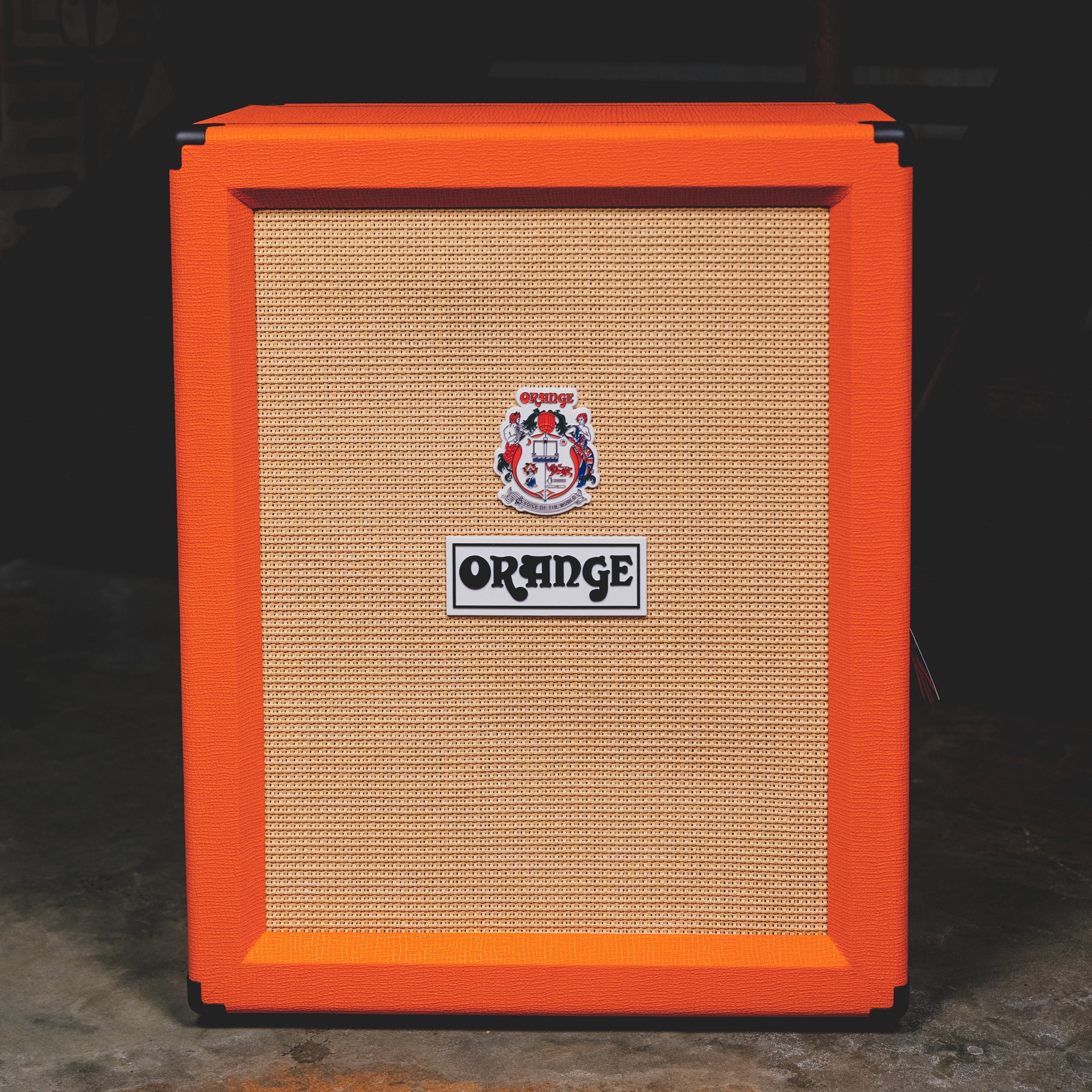 2023 Orange PPC212V Open Back Vertical 2x12 Guitar Amplifier Cabinet