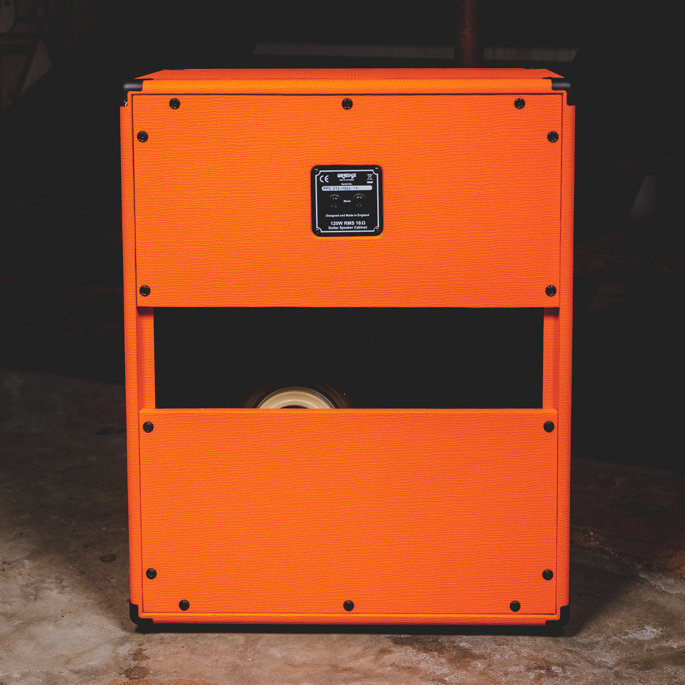 2023 Orange PPC212V Open Back Vertical 2x12 Guitar Amplifier Cabinet