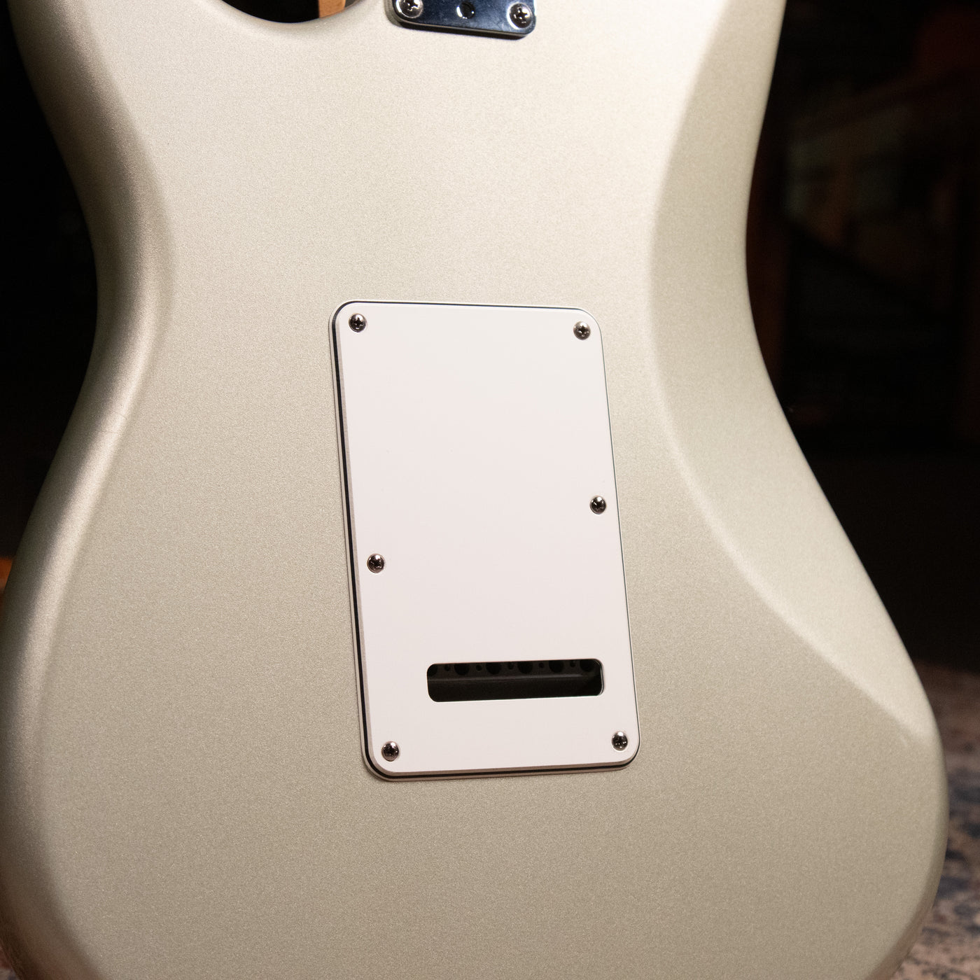 1998 Fender American Standard Stratocaster Electric Guitar, Inca Silve