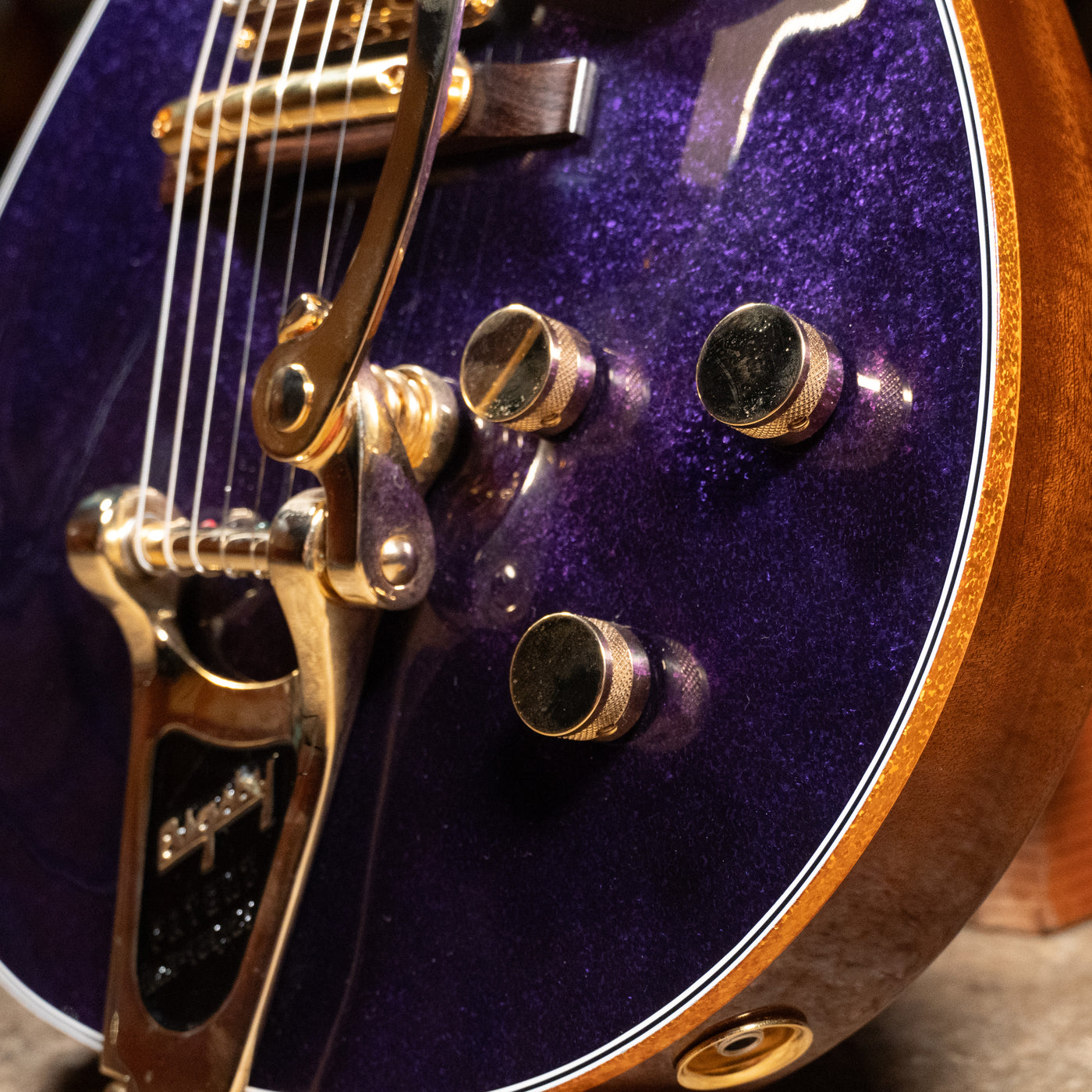 2021 Gretsch G6129T Vintage Select Duo Jet Electric Guitar, Purple Spa