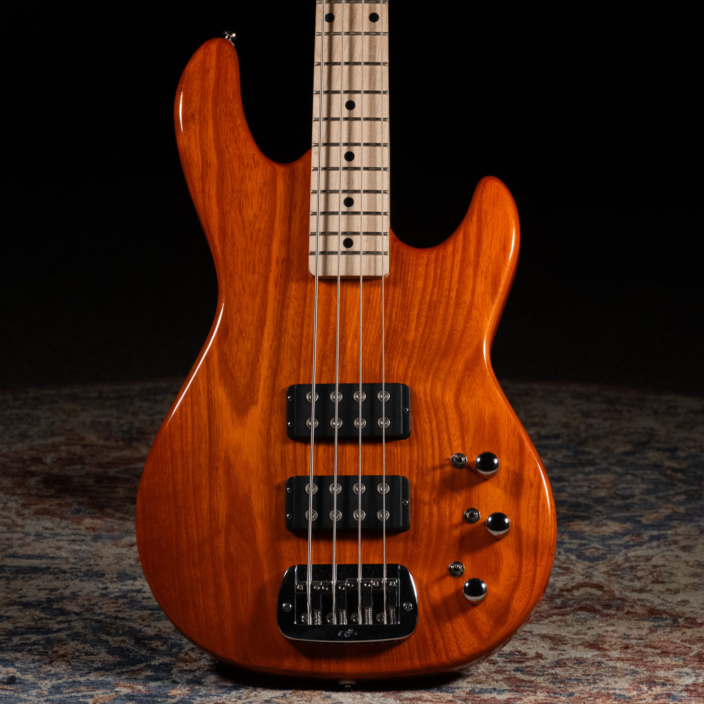 G&L L2000 Tribute 4-String Electric Bass Guitar, Clear Orange w/HSC