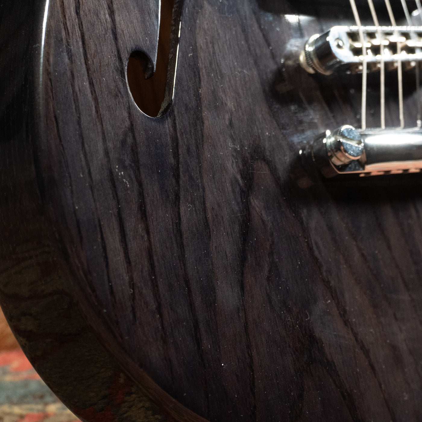 2010 Fender JA-90 Jim Adkins Telecaster Thinline Electric Guitar, Ebon