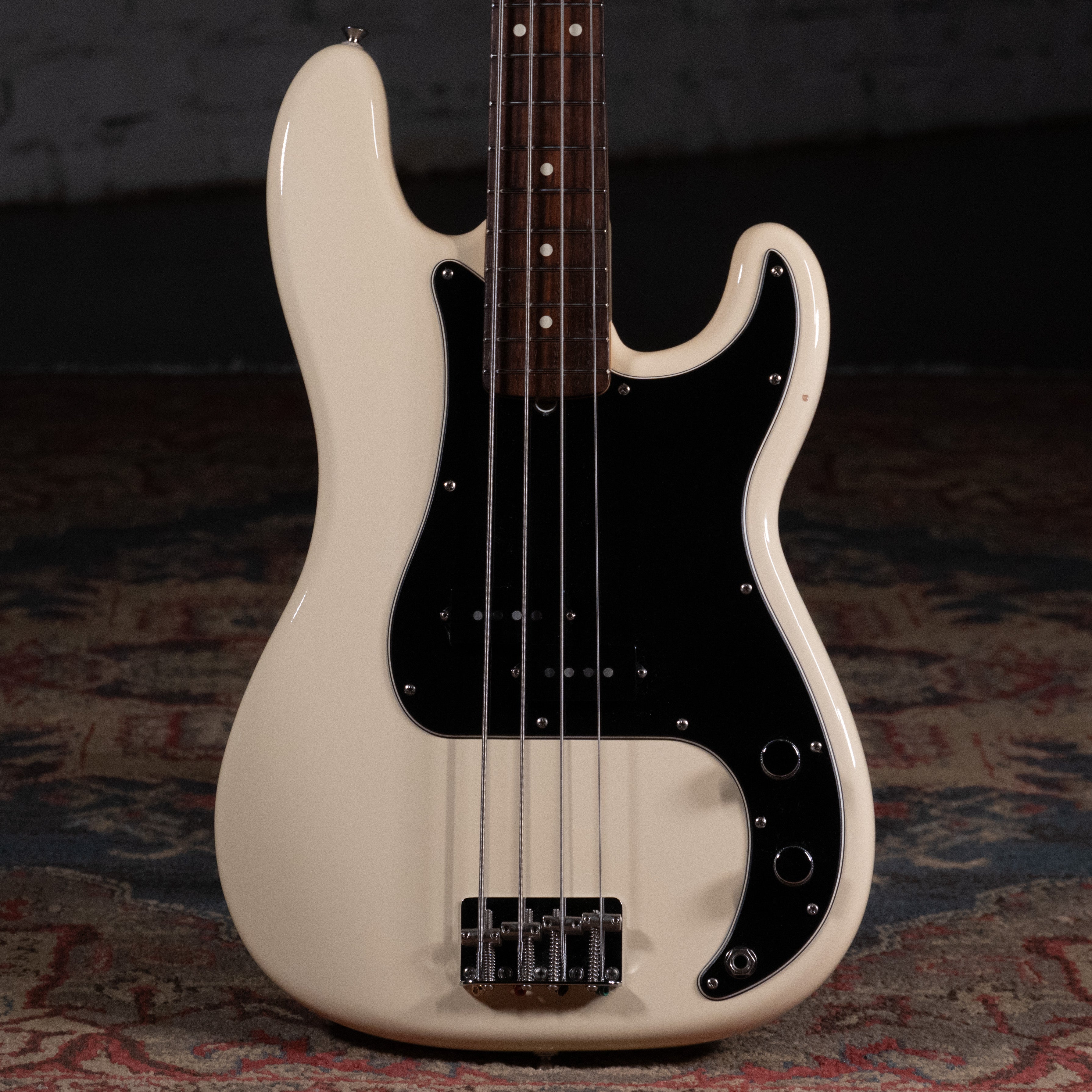 2011 Fender American Special Precision Bass Guitar, Olympic White w/HS