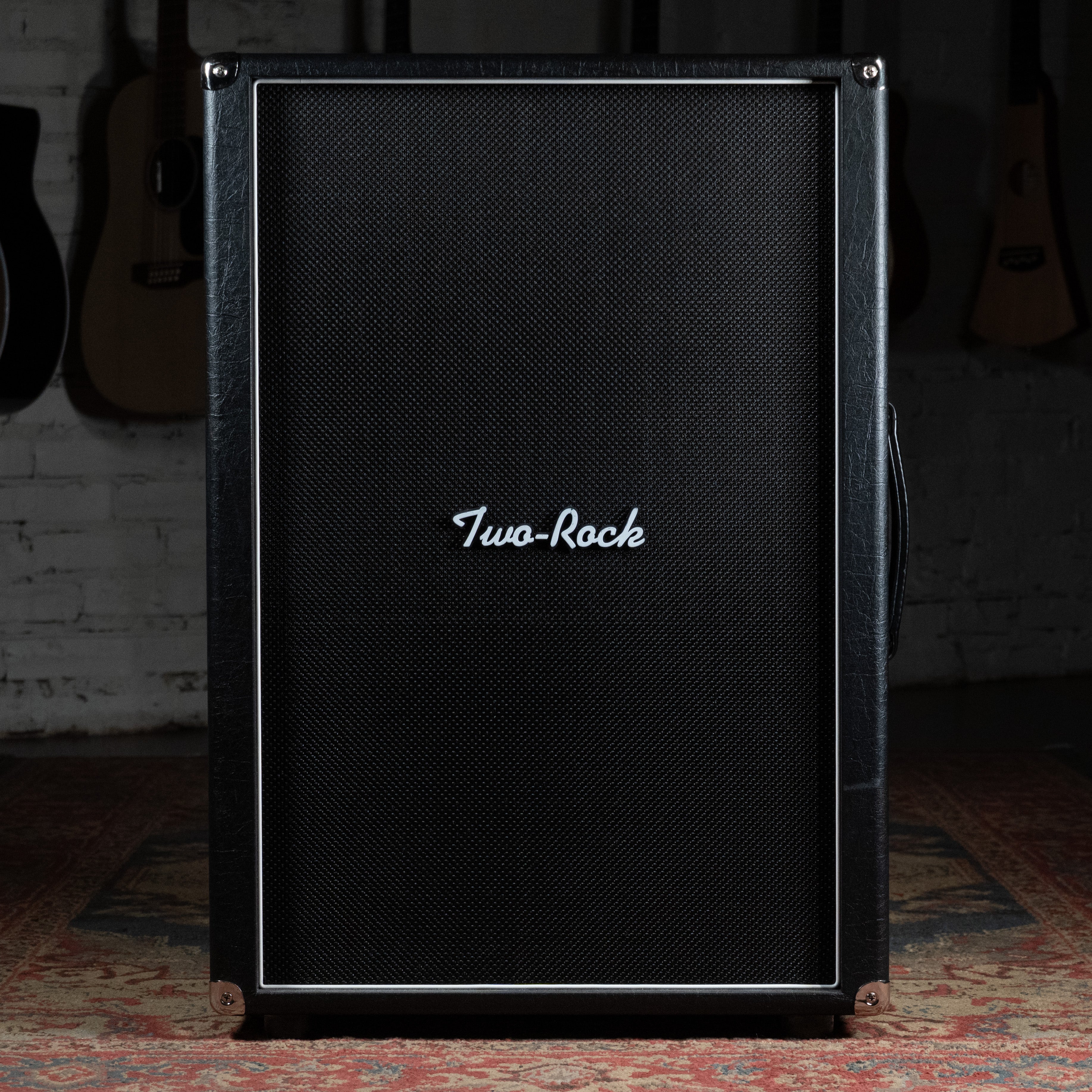 Two Rock Vertical 2x12 Guitar Amplifier Cabinet, Black Tolex w/Cover