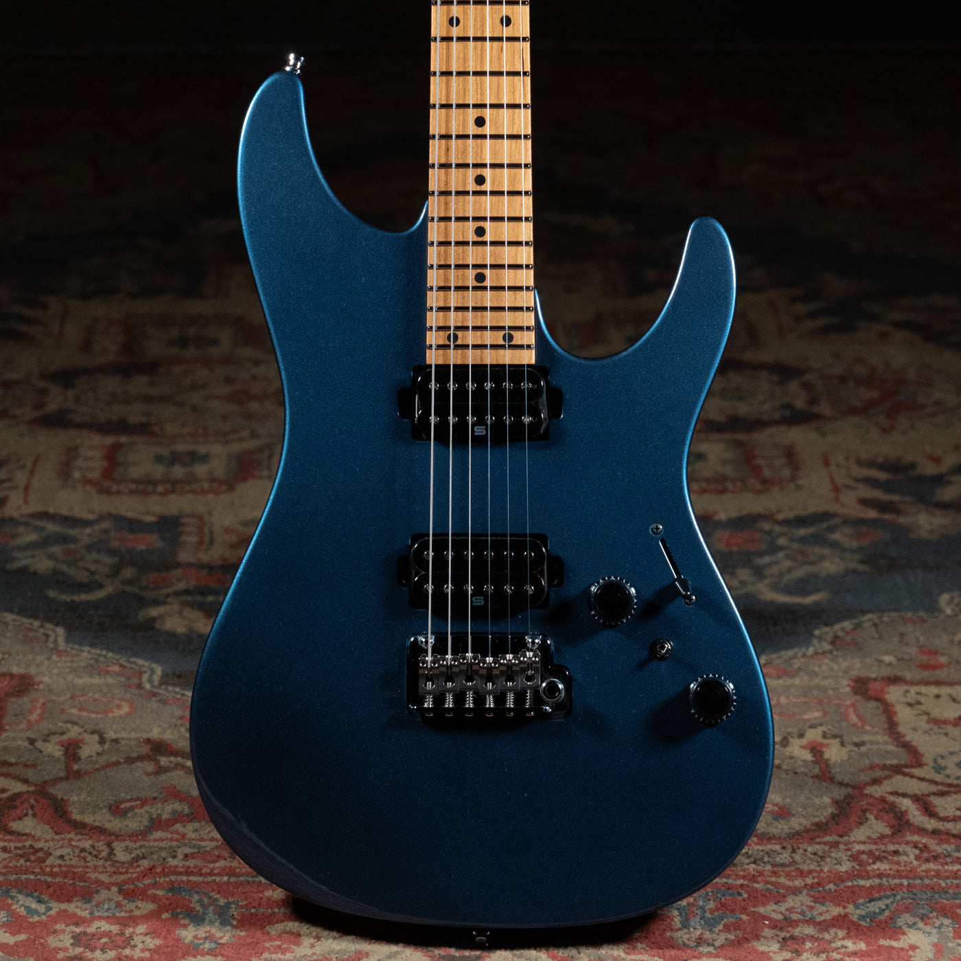 Ibanez AZ2402 Prestige Electric Guitar, Prussian Blue Metallic w/Case