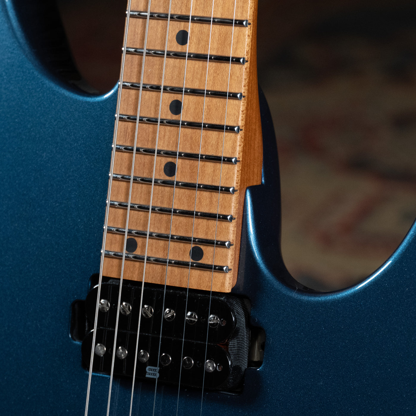 Ibanez AZ2402 Prestige Electric Guitar, Prussian Blue Metallic w/Case