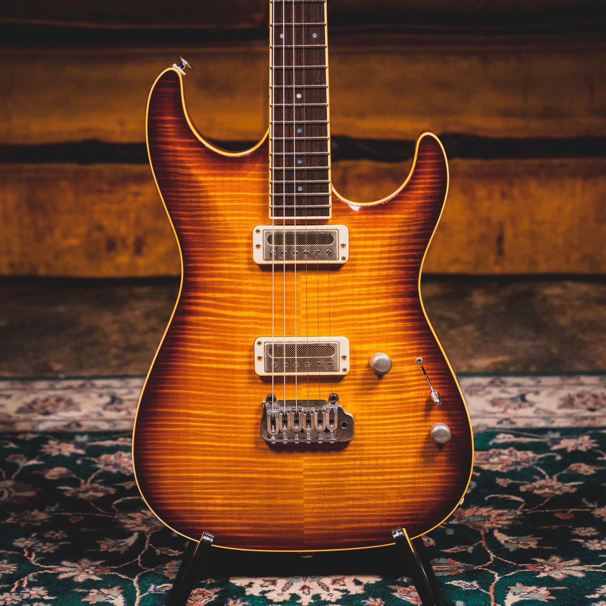 2019 Pensa MK I Plus, Two-Tone Cherry Burst w/ Mono Sleeve - Used