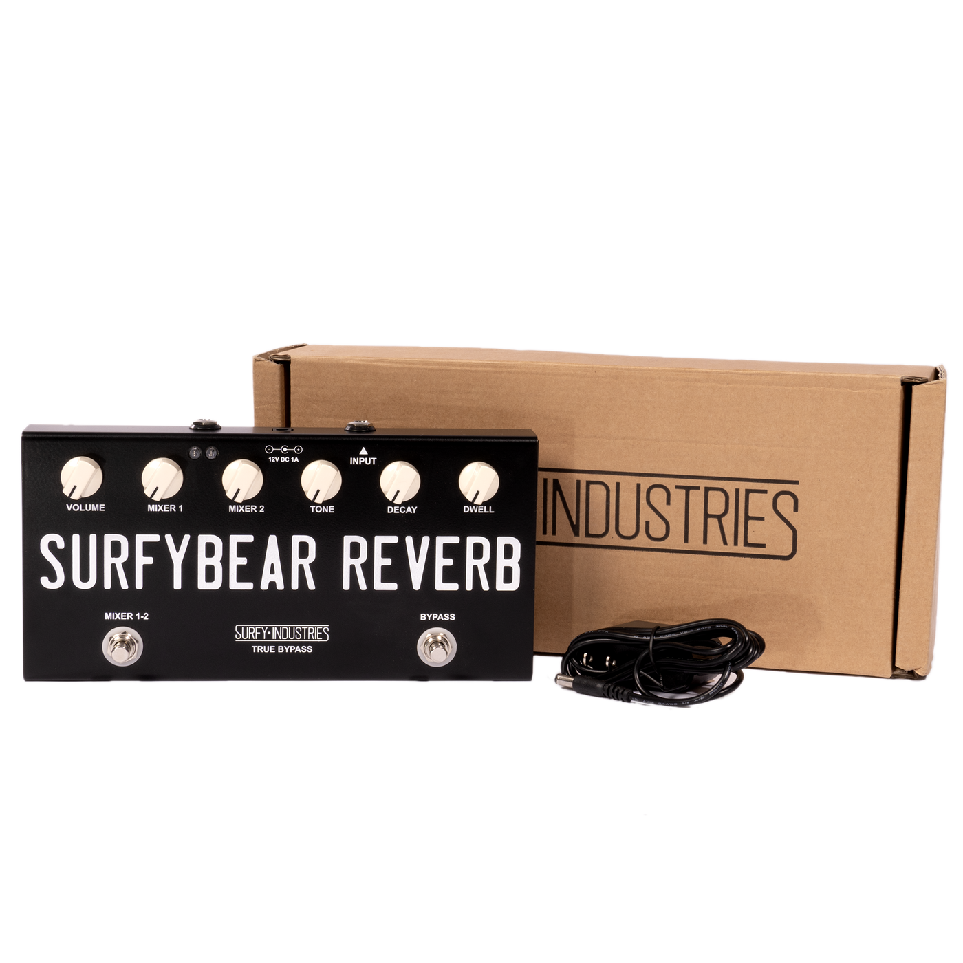 Surfy Industries SurfyBear Compact Reverb Effect Pedal