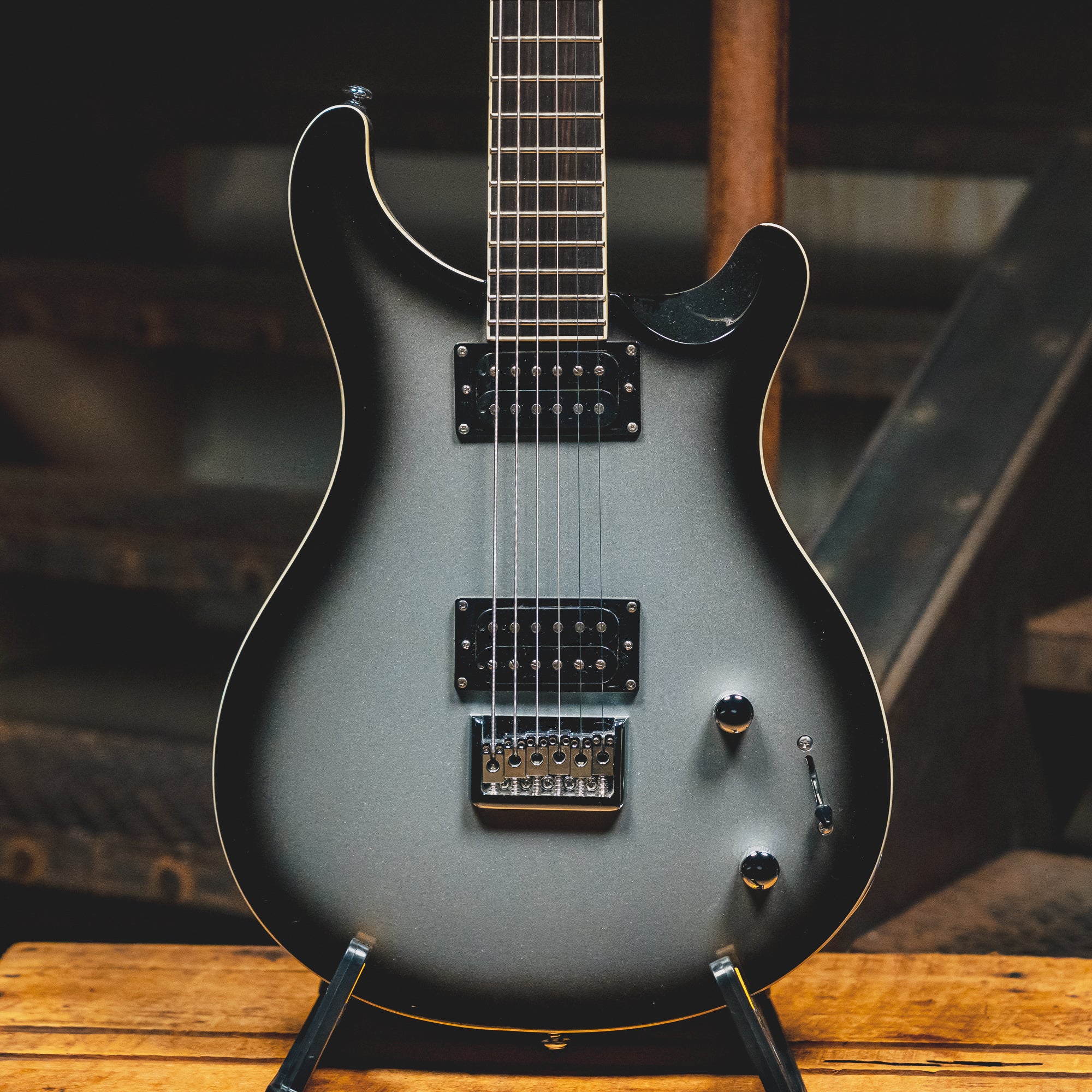 2007 PRS SE Mike Mushok Baritone Electric Guitar, Silverburst w/OGB