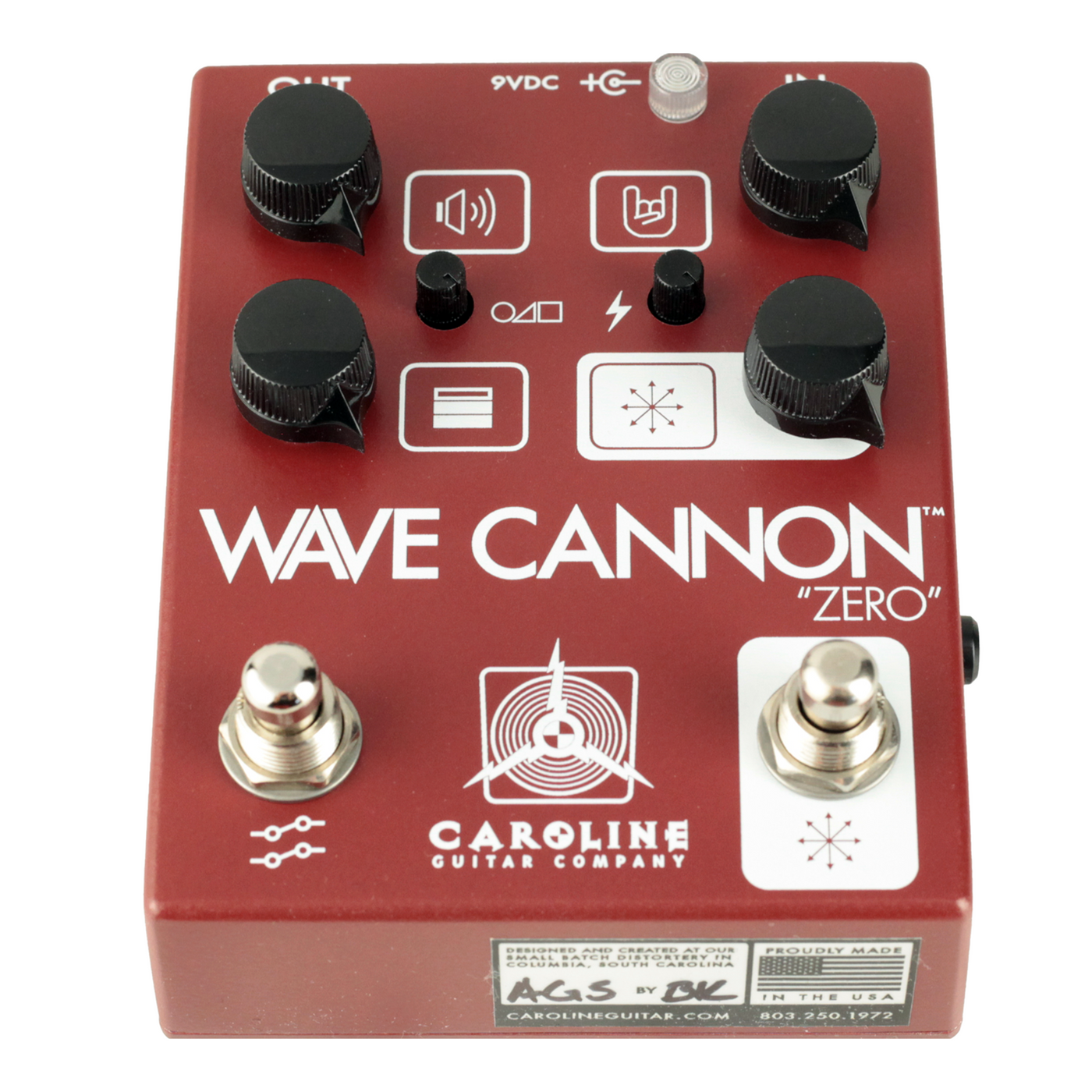 Caroline Wave Cannon Zero Distortion Overdrive Effect Pedal