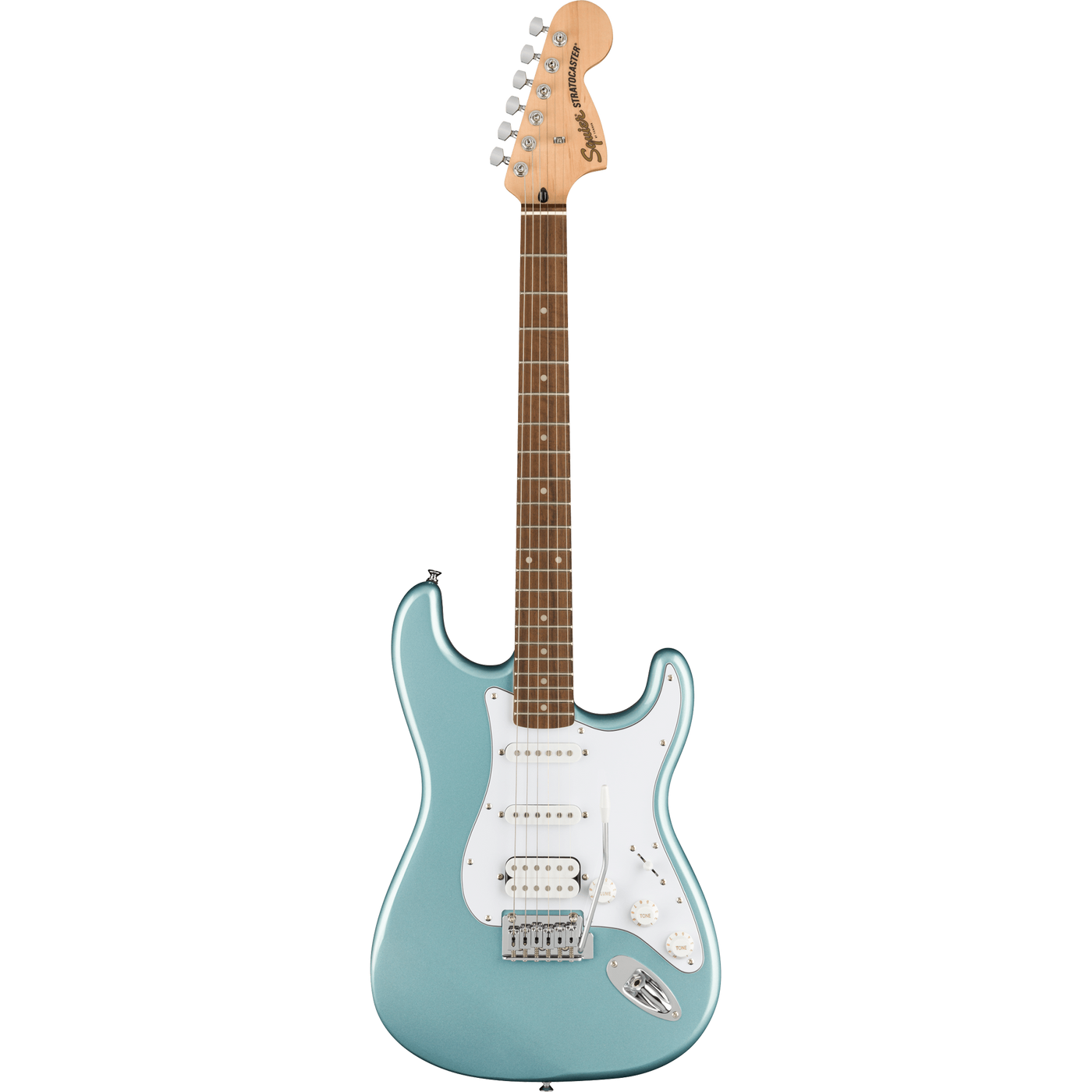 Squier FSR Affinity Series Stratocaster Electric Guitar HSS, Ice Blue