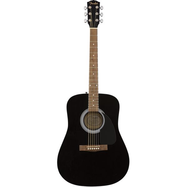 Fender FA-115 Dreadnought Pack, Black, Walnut Fingerboard Acoustic Gui