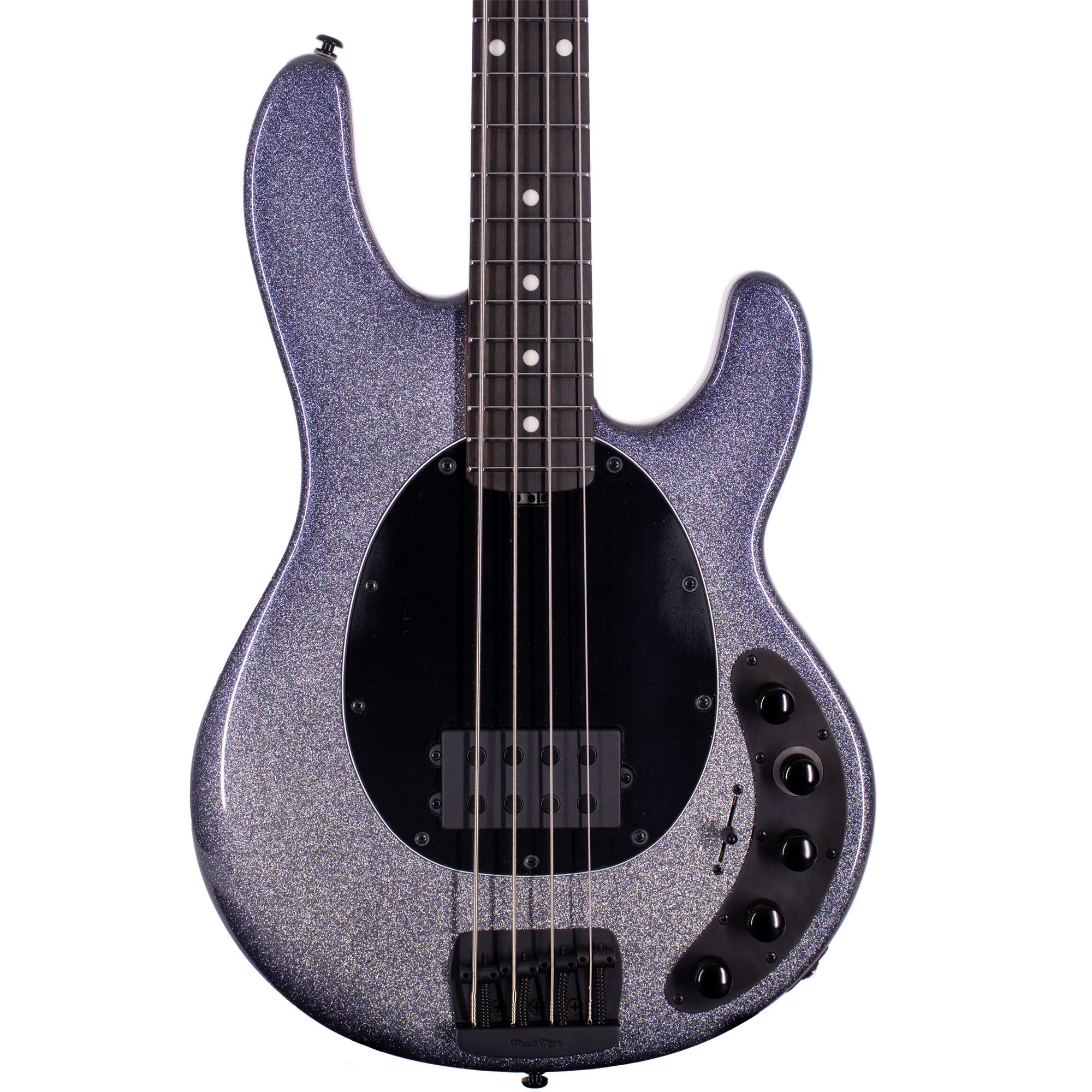 Music Man DarkRay Bass Guitar, Starry Night, Roasted Maple Neck, Ebony