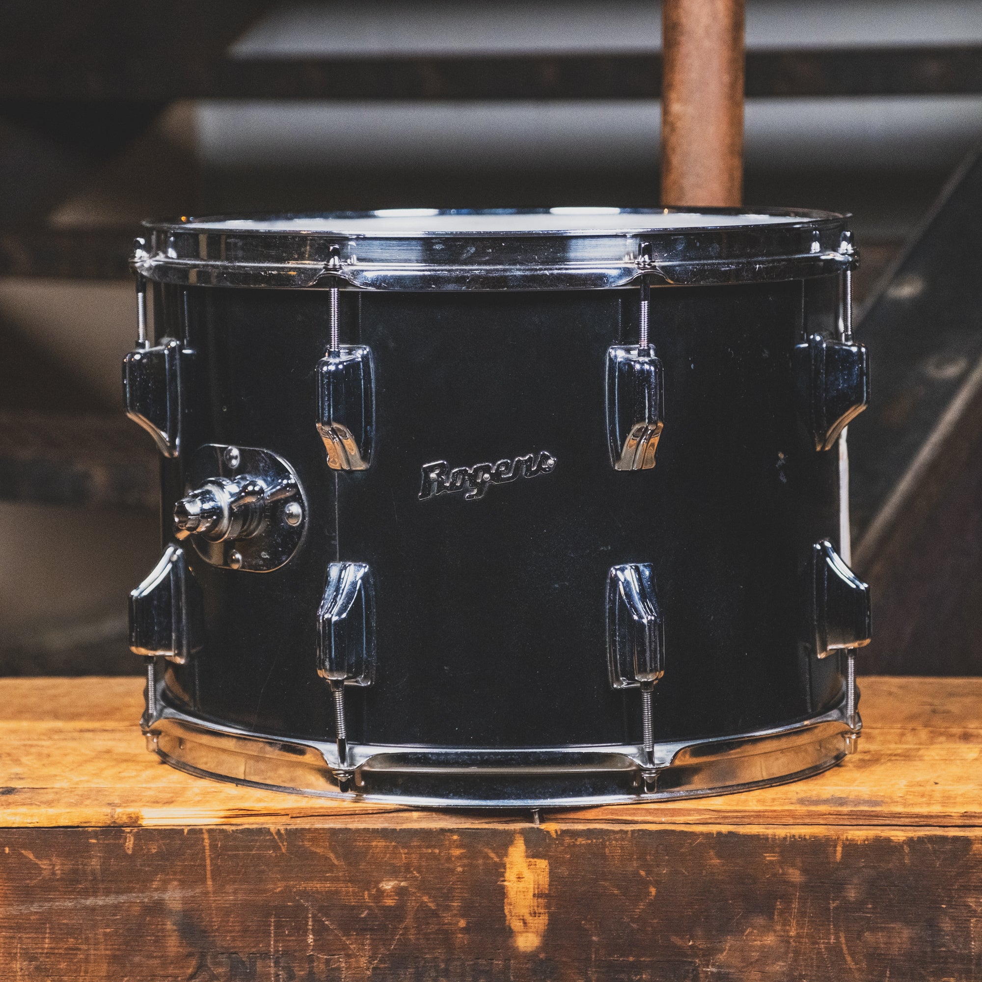 Rogers 1960s 10x14 Rack Tom, Black - Used