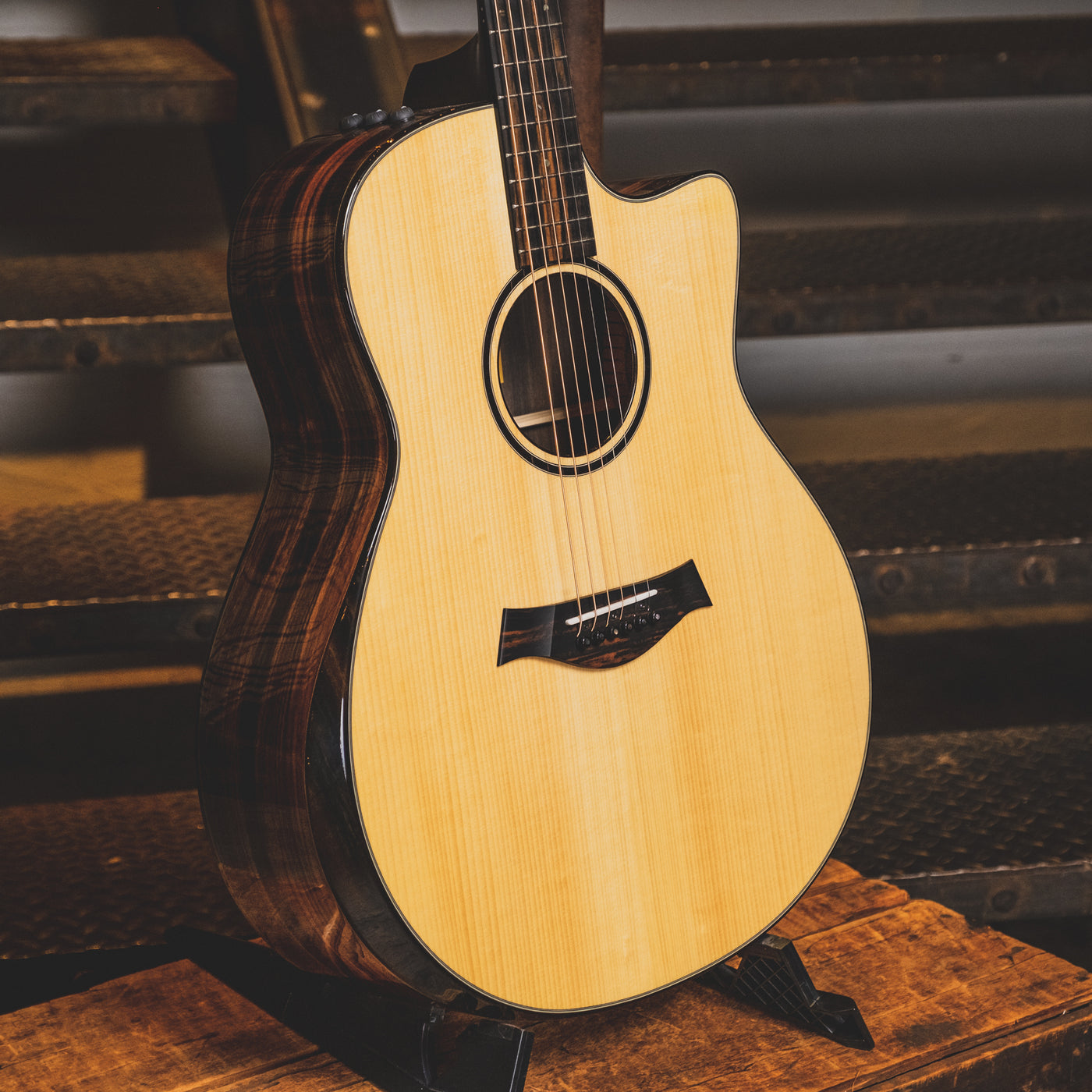 2018 Taylor Custom Grand Orchestra Acoustic Guitar, Natural w/OHSC - U