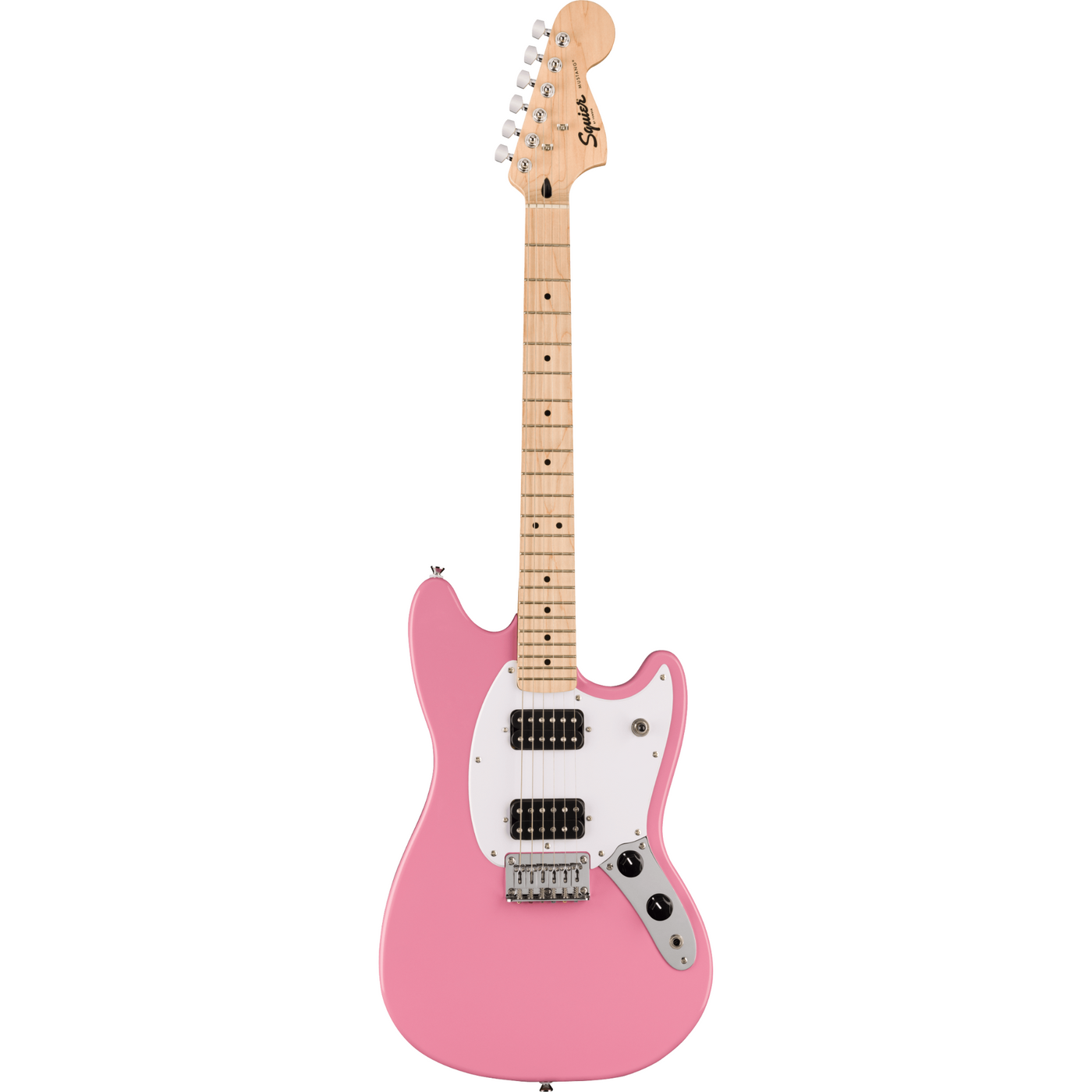 Squier Sonic Mustang HH, Maple Fingerboard, White Pickguard, Flash Pin