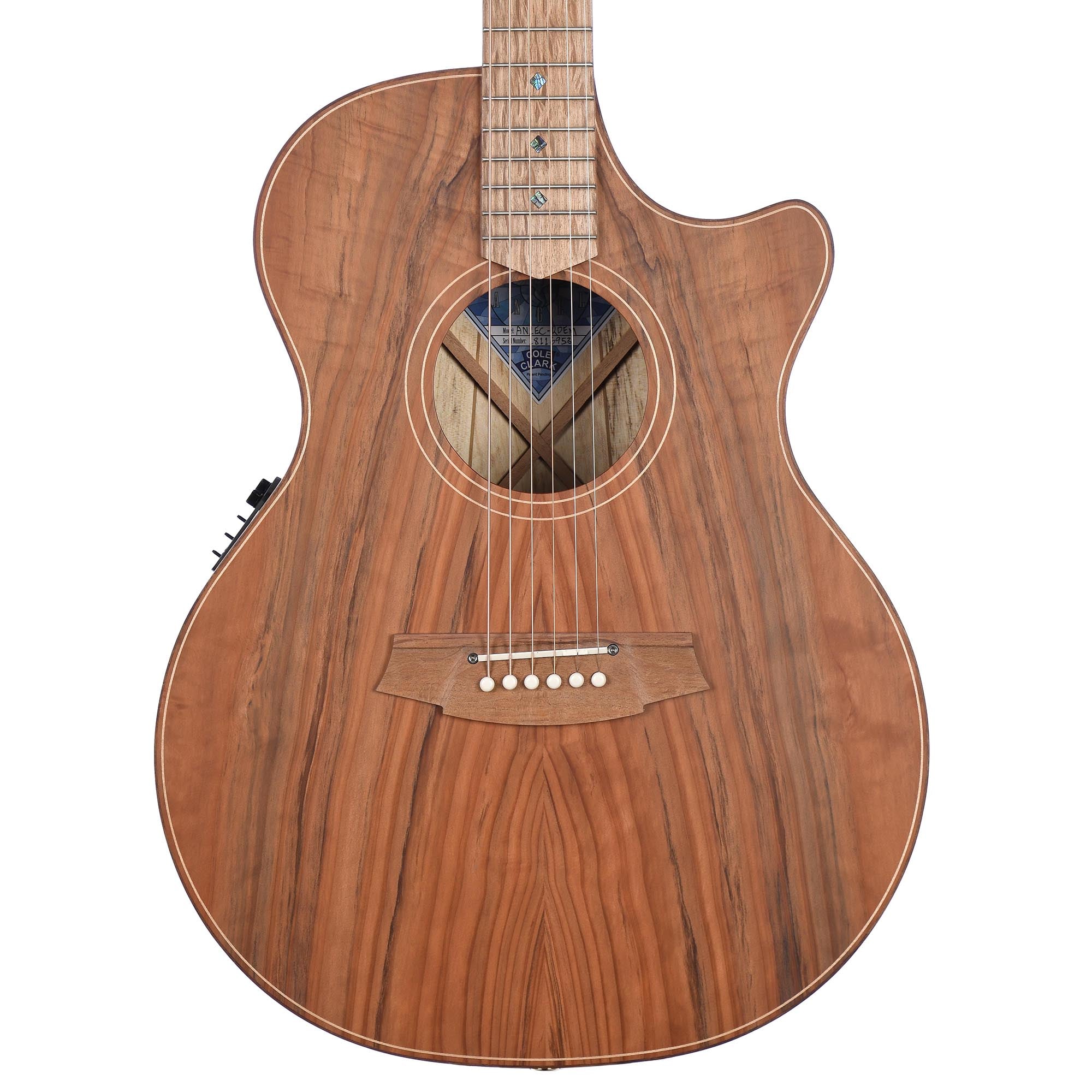 Cole Clark Angel 2 EC Redwood Face European Maple Back And Sides With