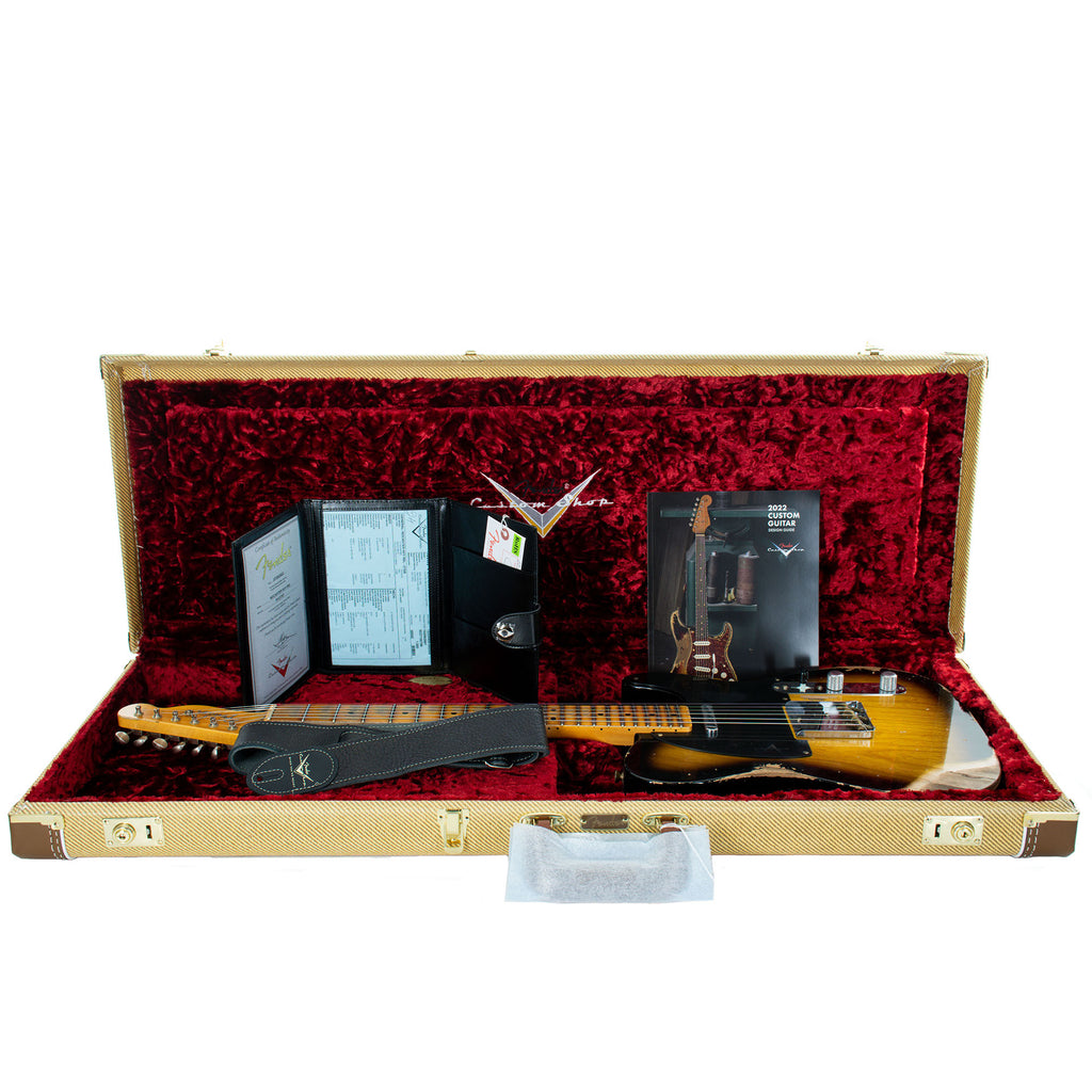 Fender Custom Shop Nocaster Electric Guitar, Heavy Relic, 2-Color Sunb