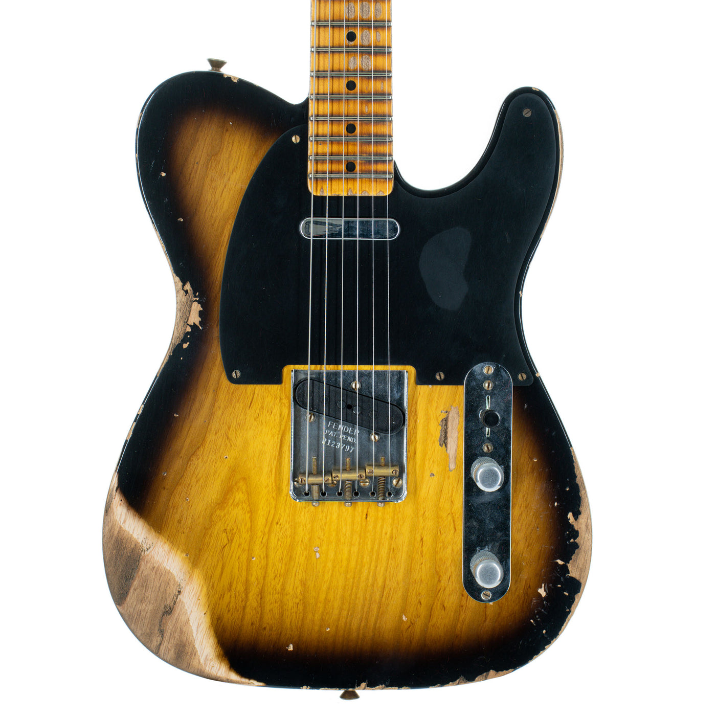 Fender Custom Shop Nocaster Electric Guitar, Heavy Relic, 2-Color Sunb