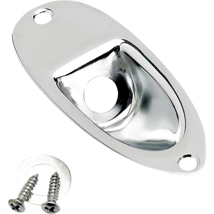 Fender Jack Plate, Stratocaster, Chrome