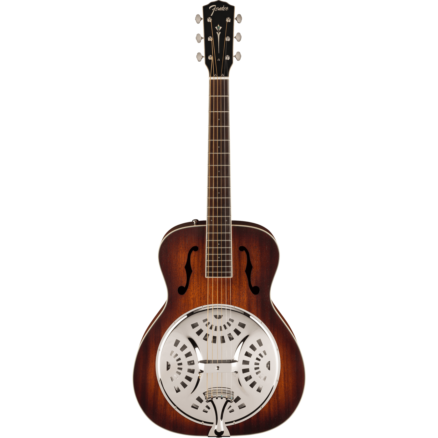 Fender PR-180E Resonator With Case, Walnut, Aged Cognac Burst