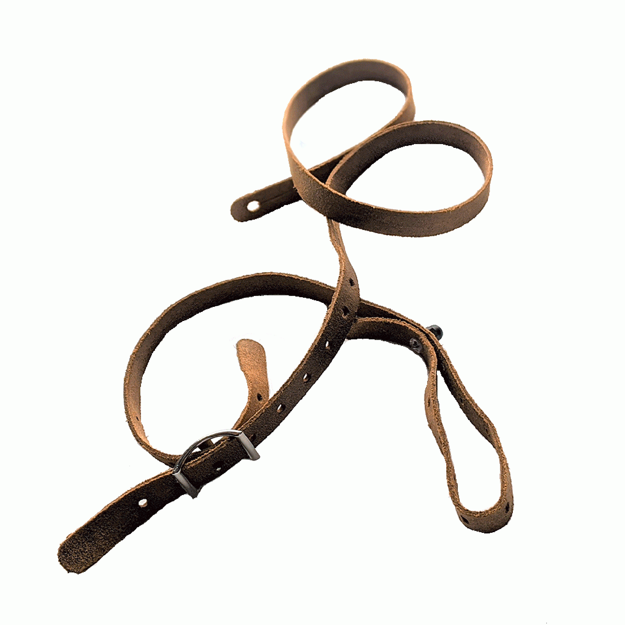 Franklin Strap 2-Buckle Olive Leather Mandolin Strap F & A Style Compa