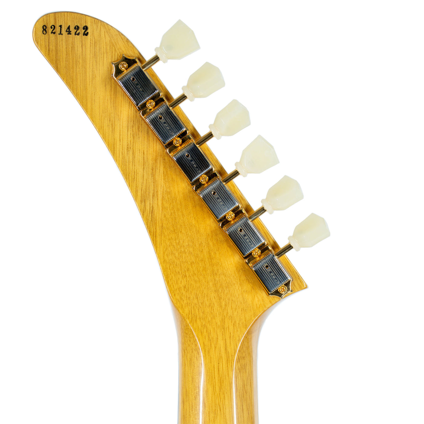 Gibson Custom 1958 Korina Explorer Reissue, White Pickguard, Natural V