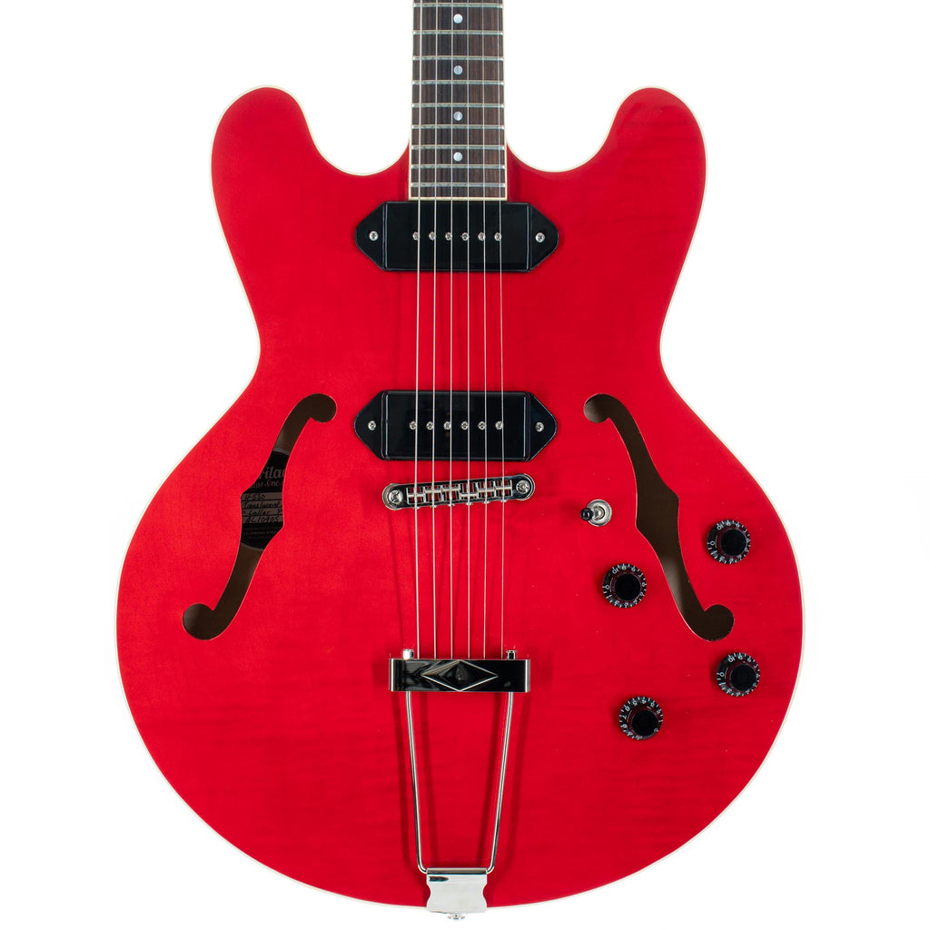 Heritage H-530 Hollow Electric Guitar With Case, Trans Cherry